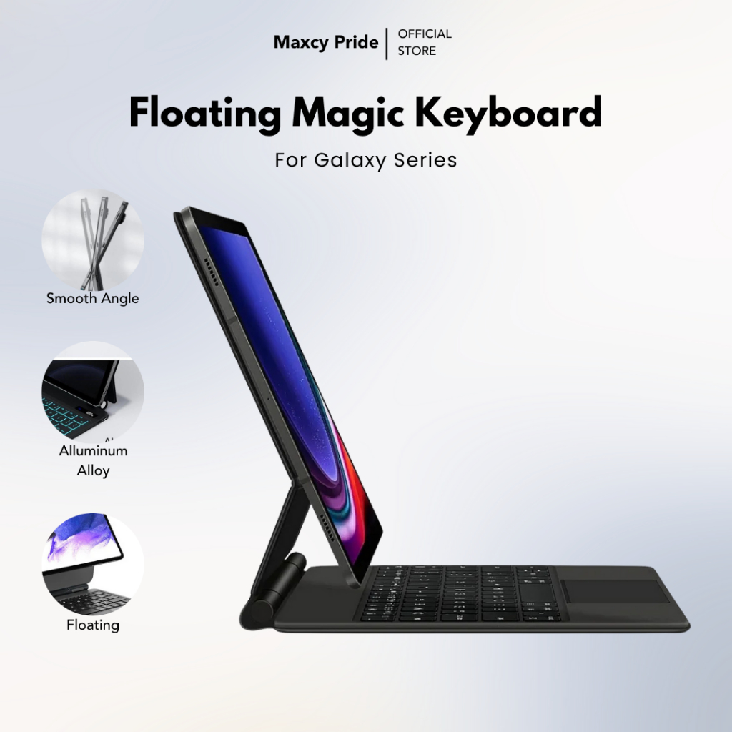 Jual Floating Magic Keyboard Samsung Galaxy S9 FE Wireless Magnetic ...