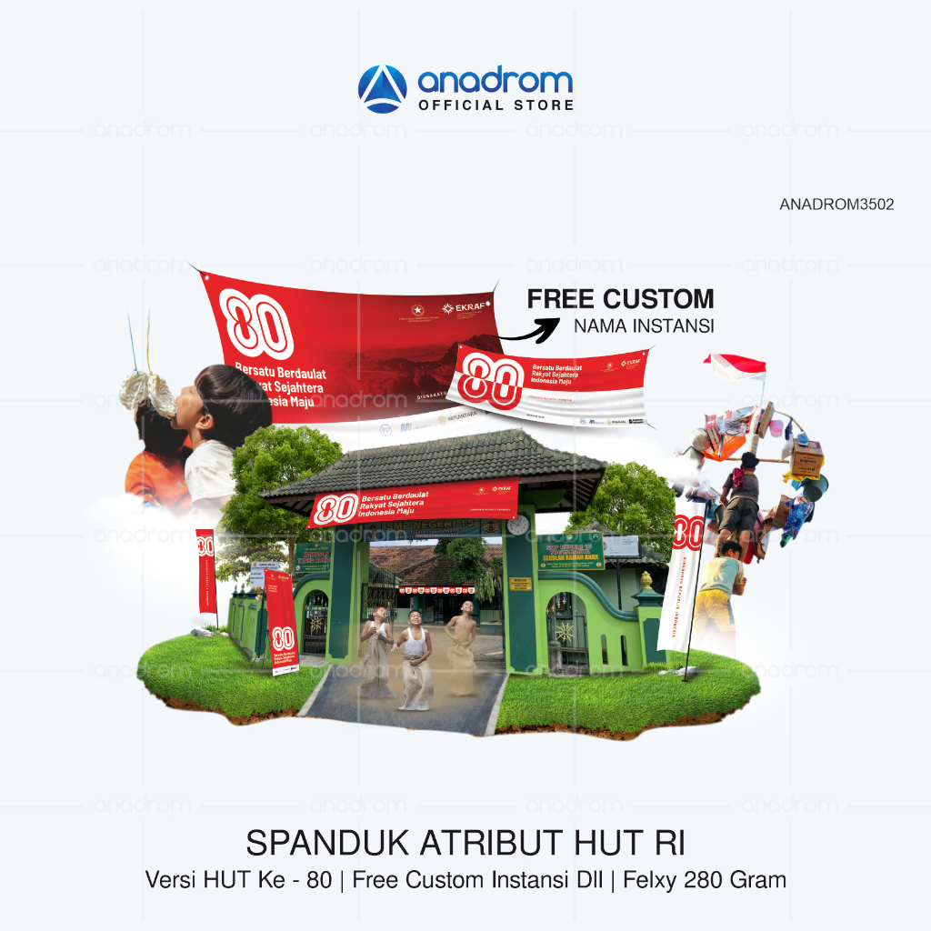 Jual Spanduk Atribut 17 Agustus | Banner Dirgahayu Kemerdekaan HUT RI ...