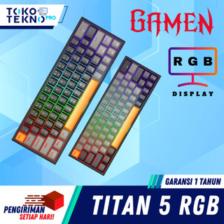 Jual Gamen Titan V RGB / 5 RGB Wired Gaming Keyboard 60% Mechanical ...