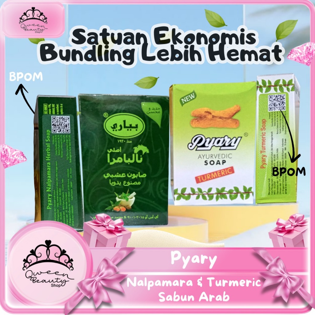 Jual (BPOM) Pyary Nalpamara / Pyary Turmeric / Sabun Arab | Shopee ...
