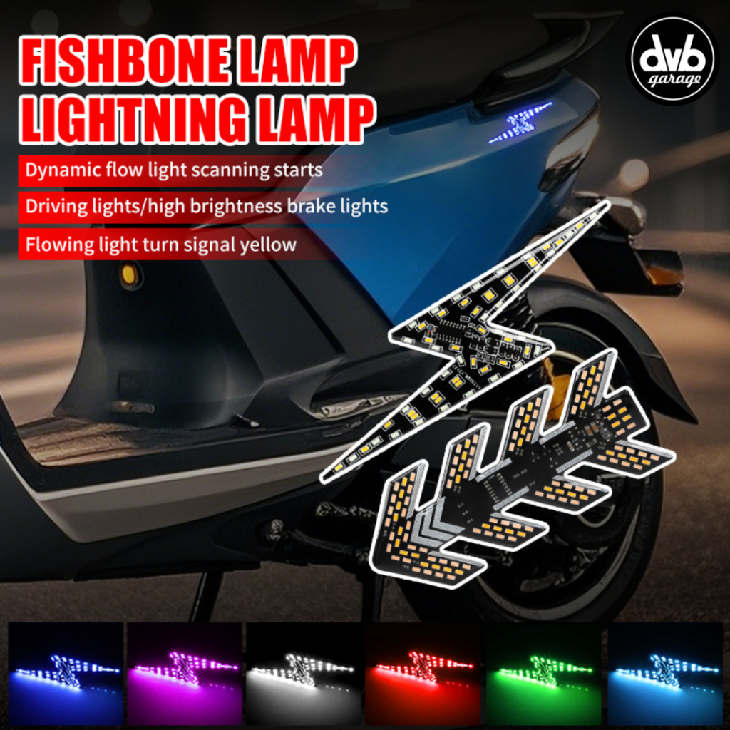 Jual LED TEMPEL SEIN RUNNING 12-36V RGB STRIP PANAH LIGHTNING WATERPROOF MOTOR MOBIL TRUK BUS ...