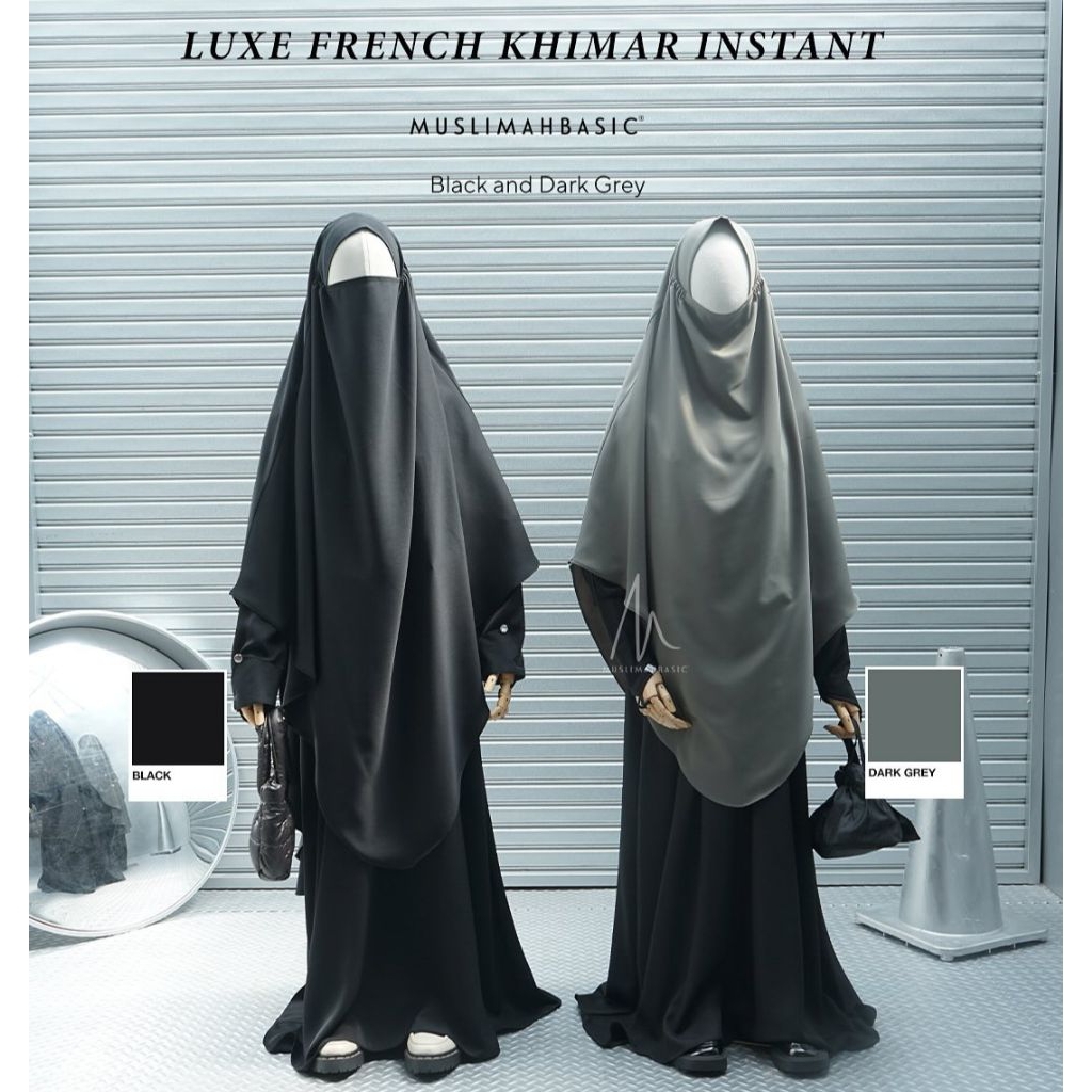 Jual Luxe FK French Khimar Instant Muslimahbasic | Shopee Indonesia