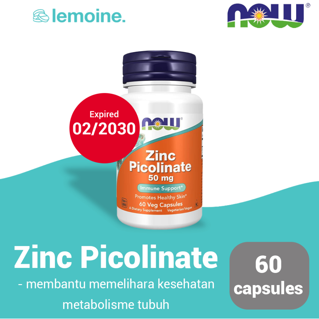 Jual Now Zinc Picolinate Suplemen Vitamin Zinc Imunitas Tubuh Antivirus ...