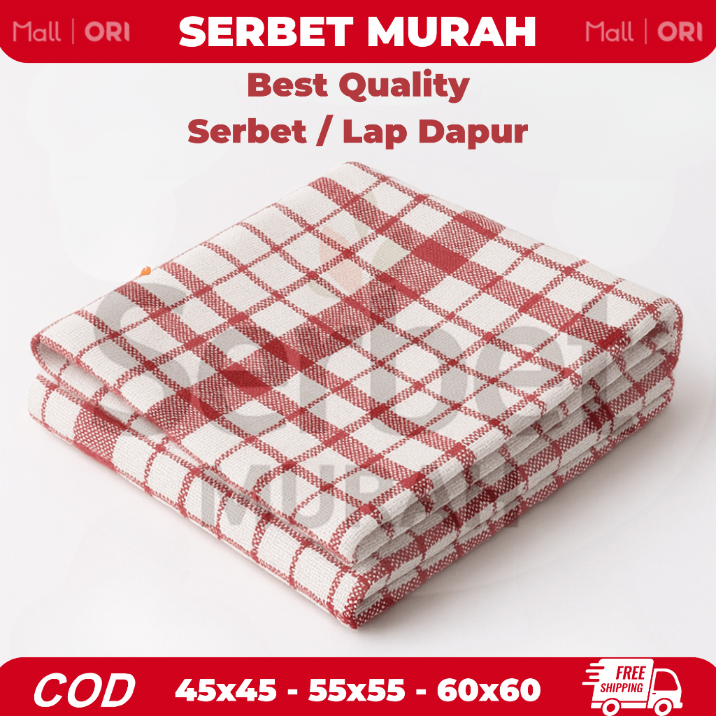 Jual COD LAP DAPUR TANGAN AESTHETIC - SERBET DAPUR 1 LUSIN TEBAL JUMBO ...