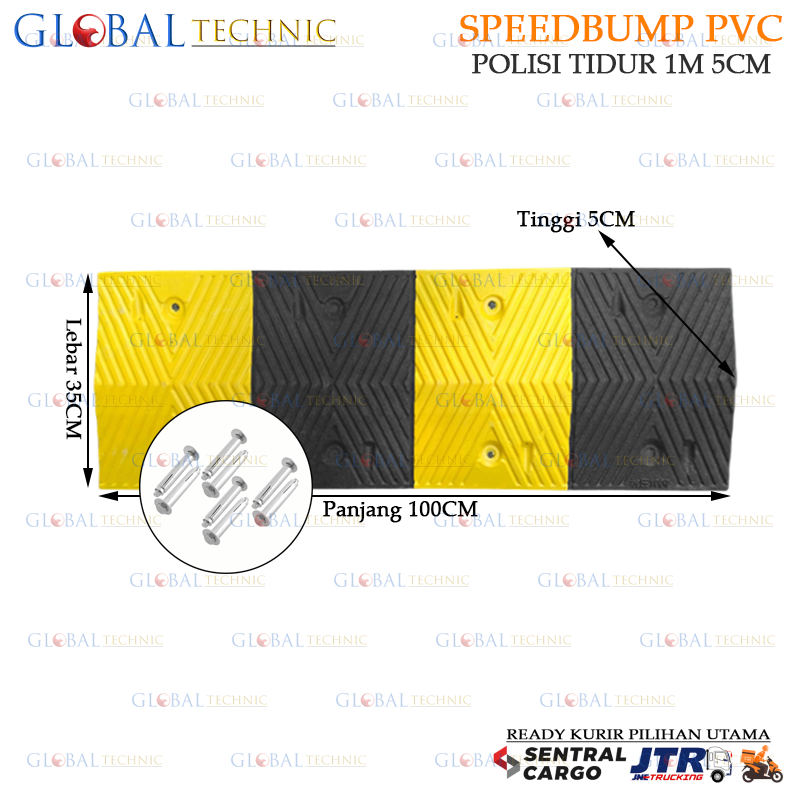 Jual Speed Bump PVC 1M 5CM / Polisi Tidur PVC 1Meter 5CM / Safety ...