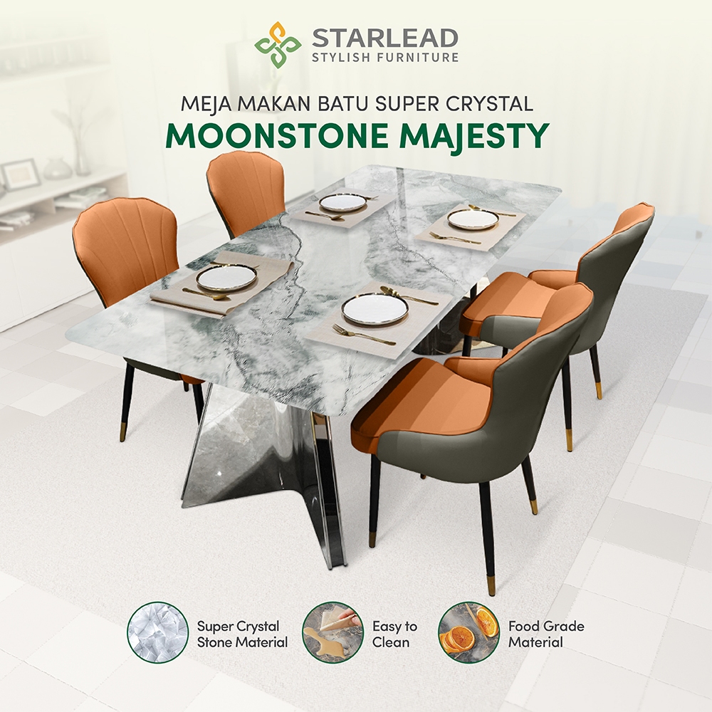 Jual STARLEAD Set Meja Makan Super Crystal - Moonstone Majesty | Shopee ...