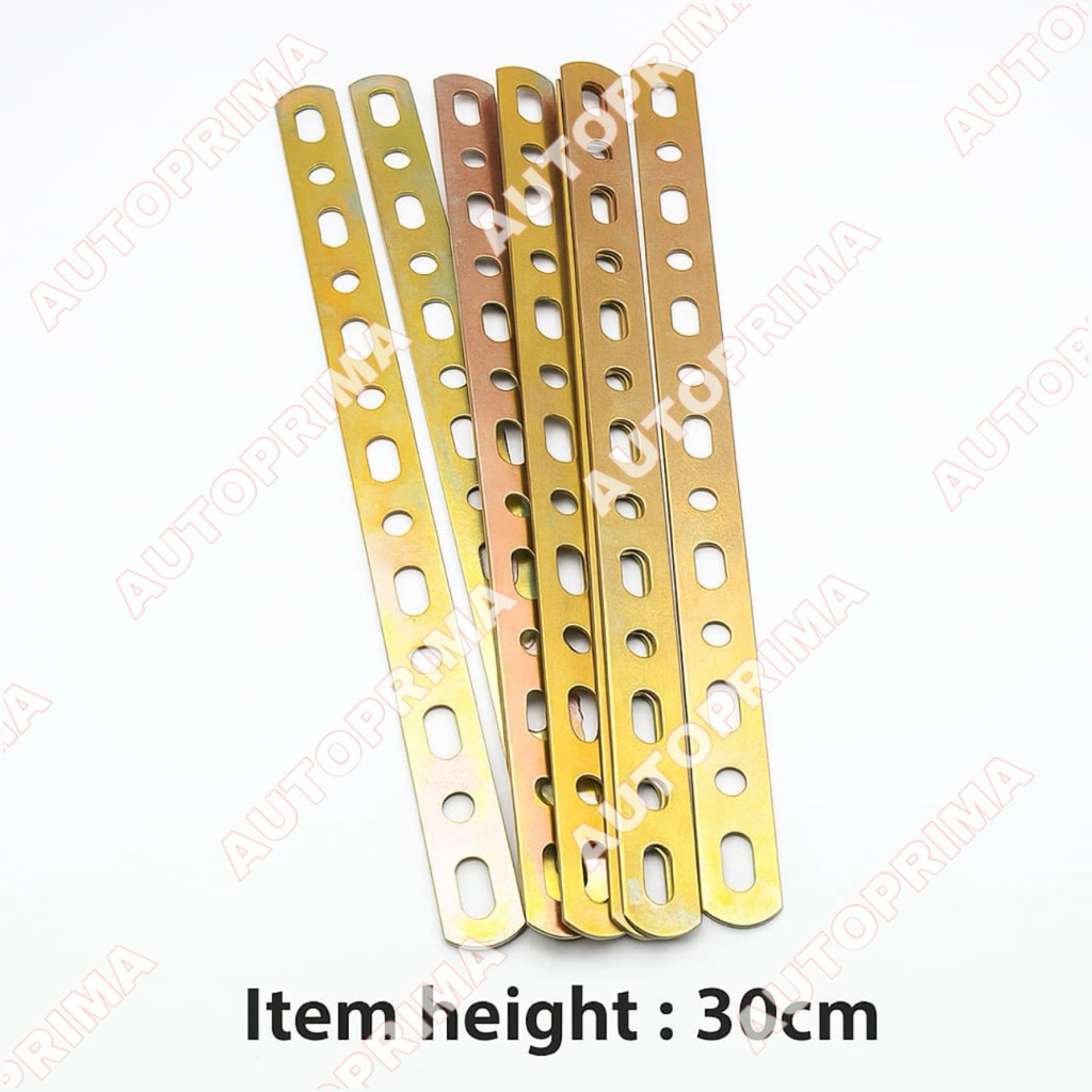 Jual Promo Breket Knalpot Besi Kuningan Plat Lubang Serbaguna 30cm Plat ...