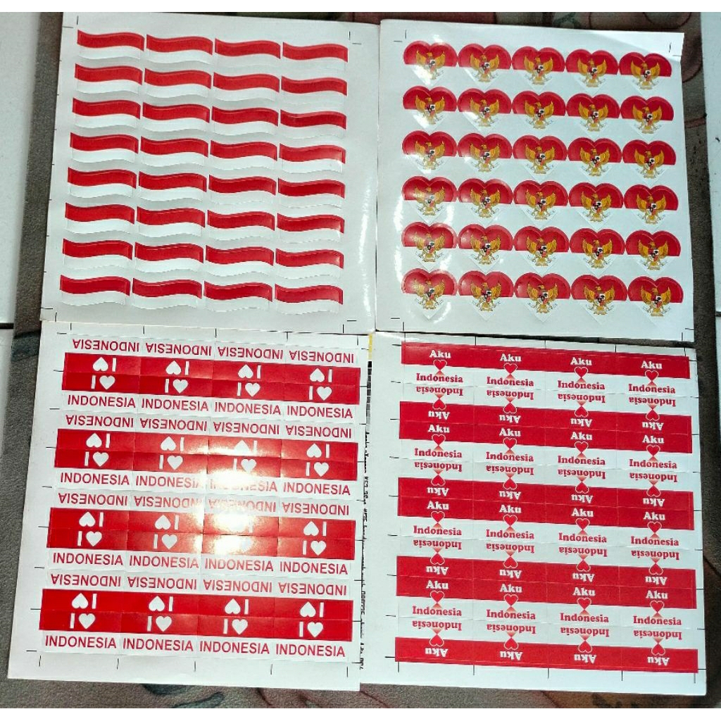 Jual STICKER PIPI MERAH PUTIH isi 30 | STICKER 17 AGUSTUSAN | Shopee ...