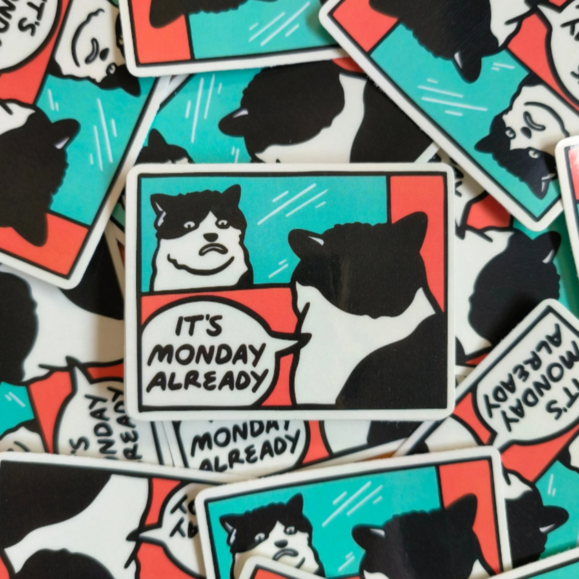 Jual Its Monday Vinyl Sticker | Shopee Indonesia