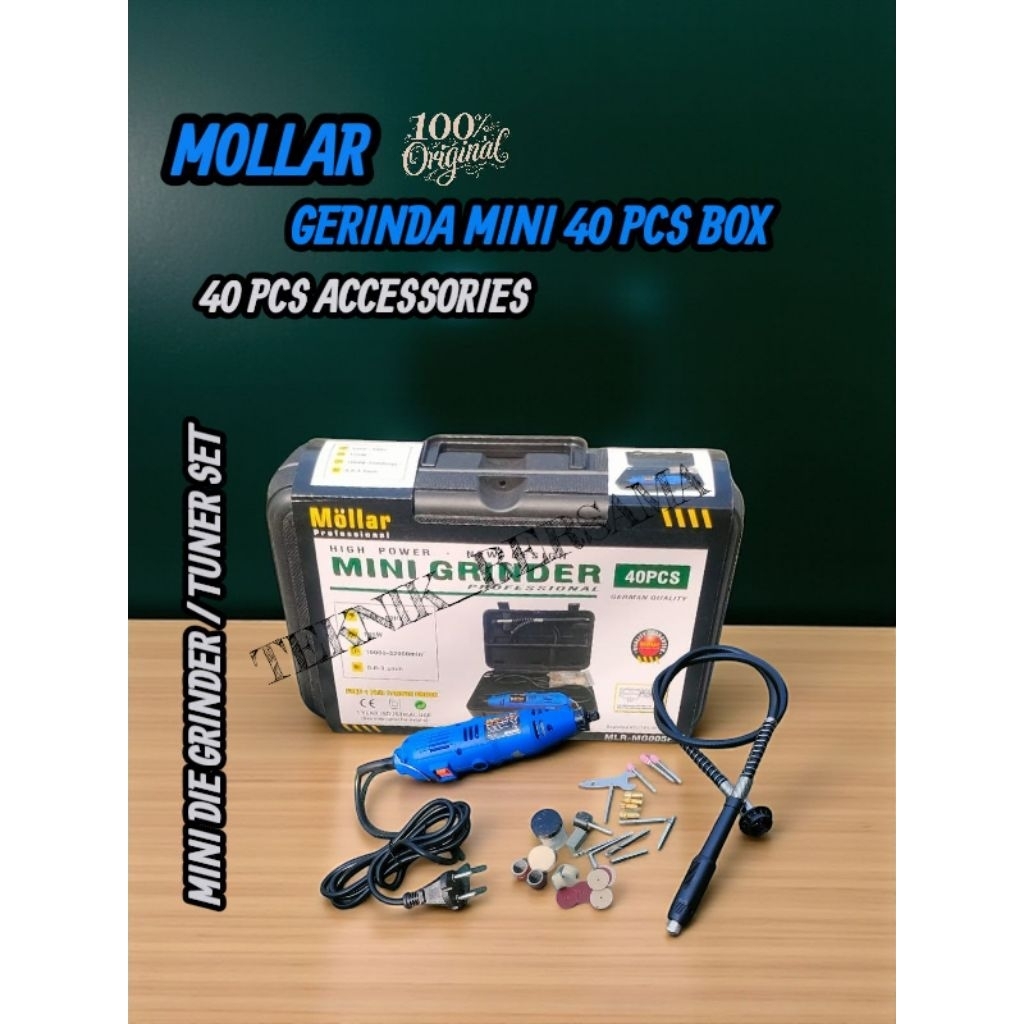 Jual Mini grinder set 40 pcs MOLLAR Mini Grinder Gerinda mini bor tuner ...