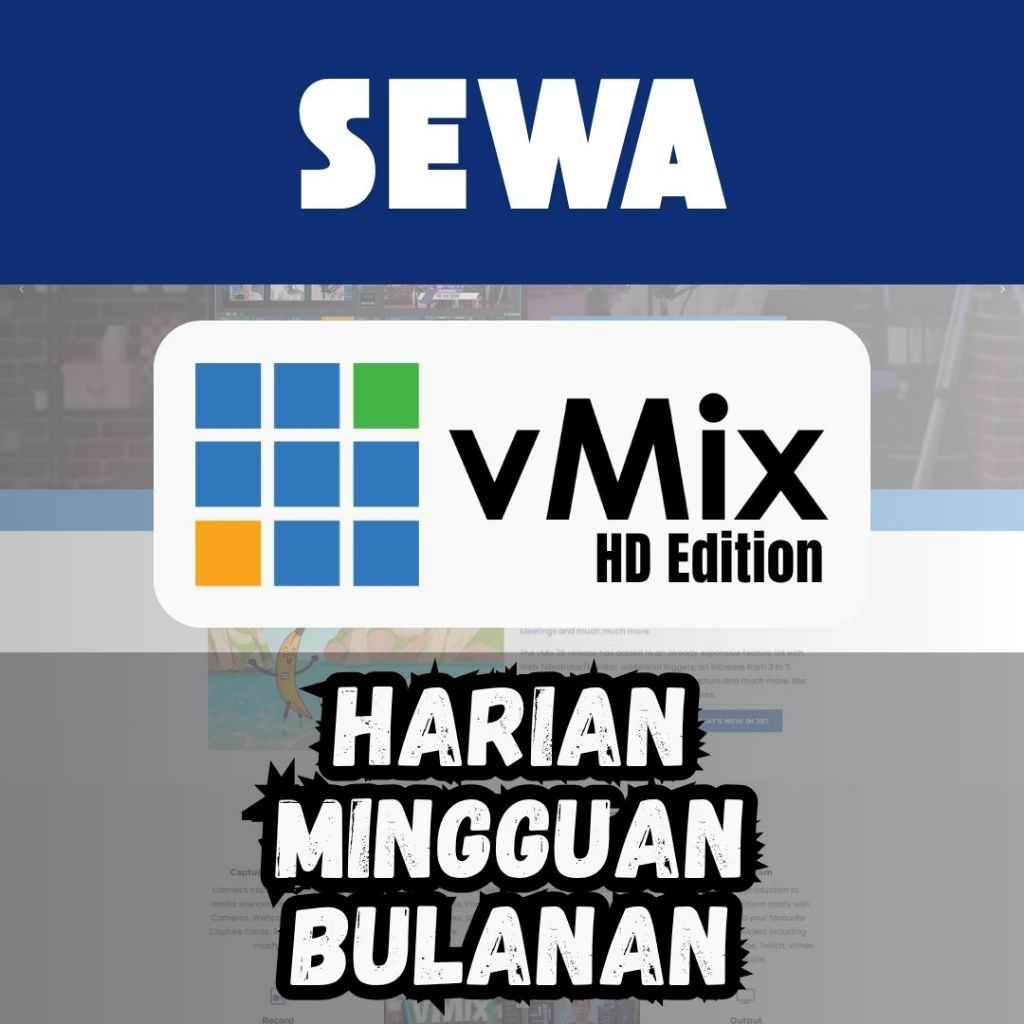 Jual Sewa akun vMix HD Edition (harian dan mingguan) | Shopee Indonesia