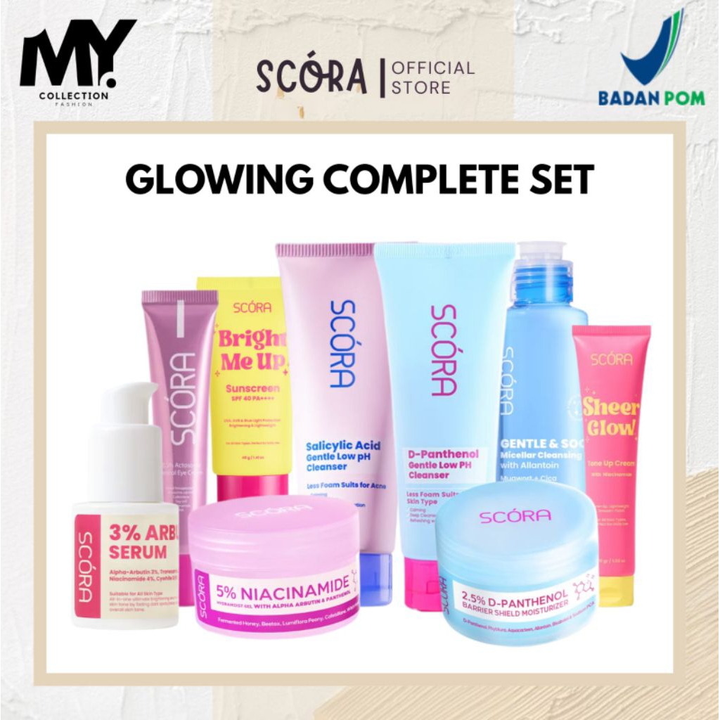 Jual [READY SIAP KIRIM] SCORA Paket Moisturizer | Facial Wash | Tone up ...