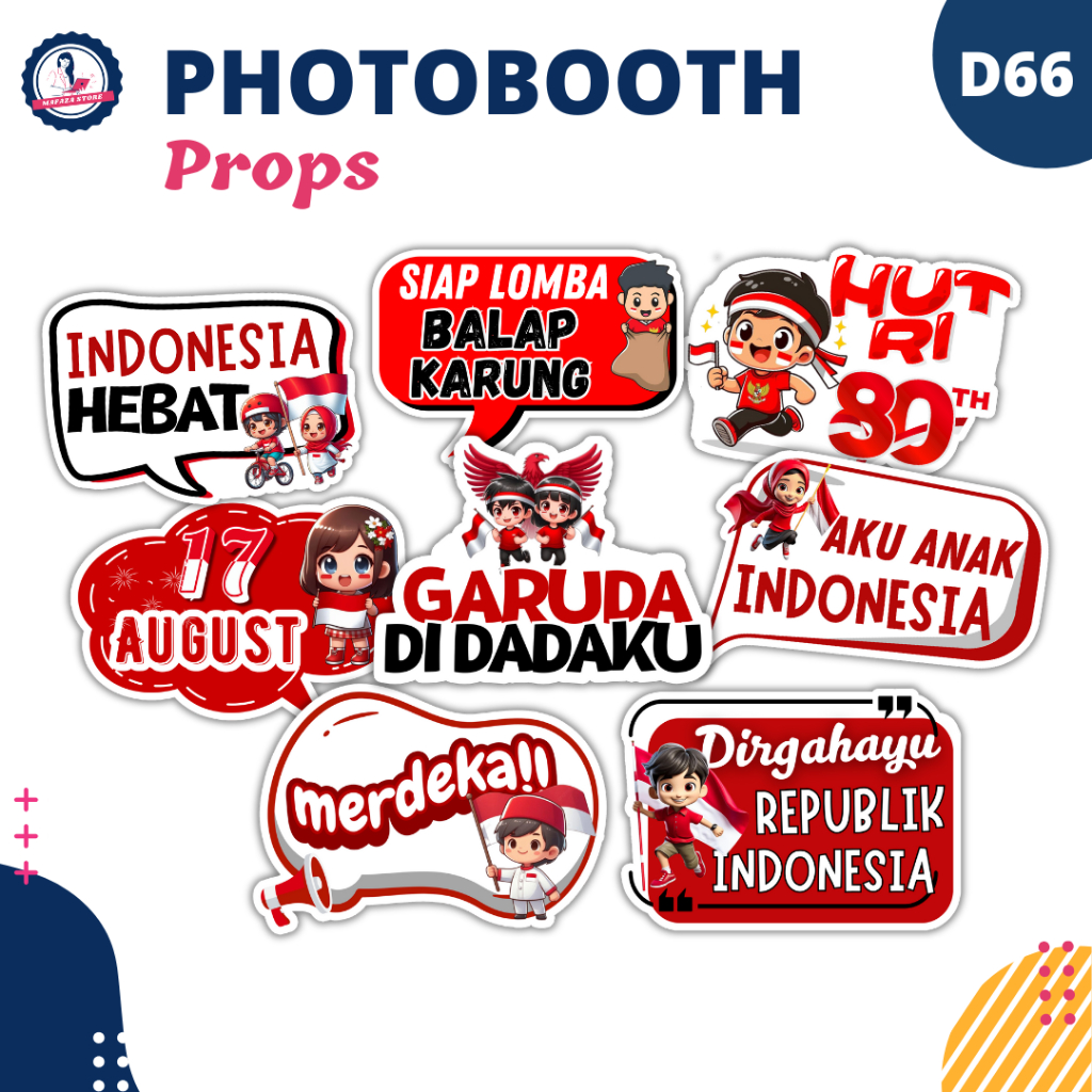 Jual Photobooth Props kemerdekaan photo props 17 agustus properti foto ...
