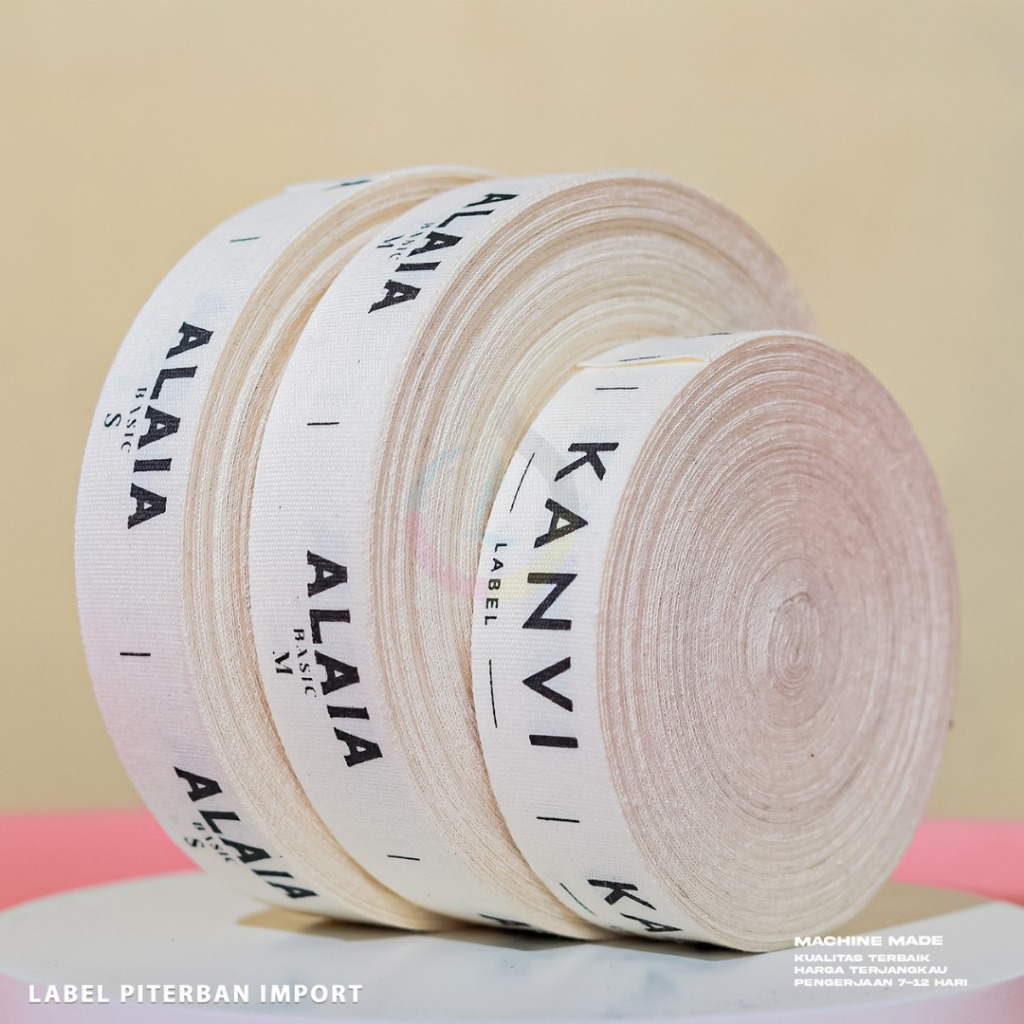 Jual 15m label cotton/ label baju /label hijab /piterban impirt ...