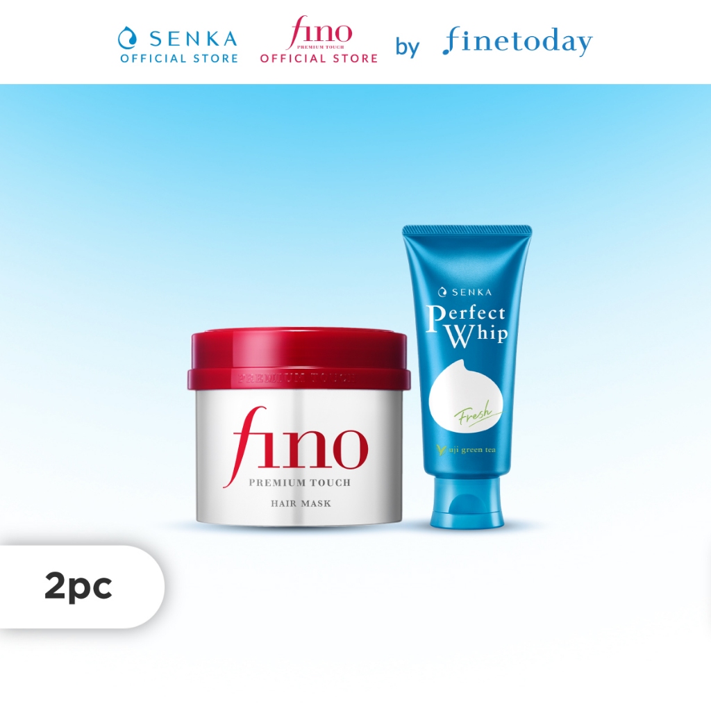 Jual [Beauty Set Hair Mask] Fino Premium Touch Hair Mask 230ml + Senka ...