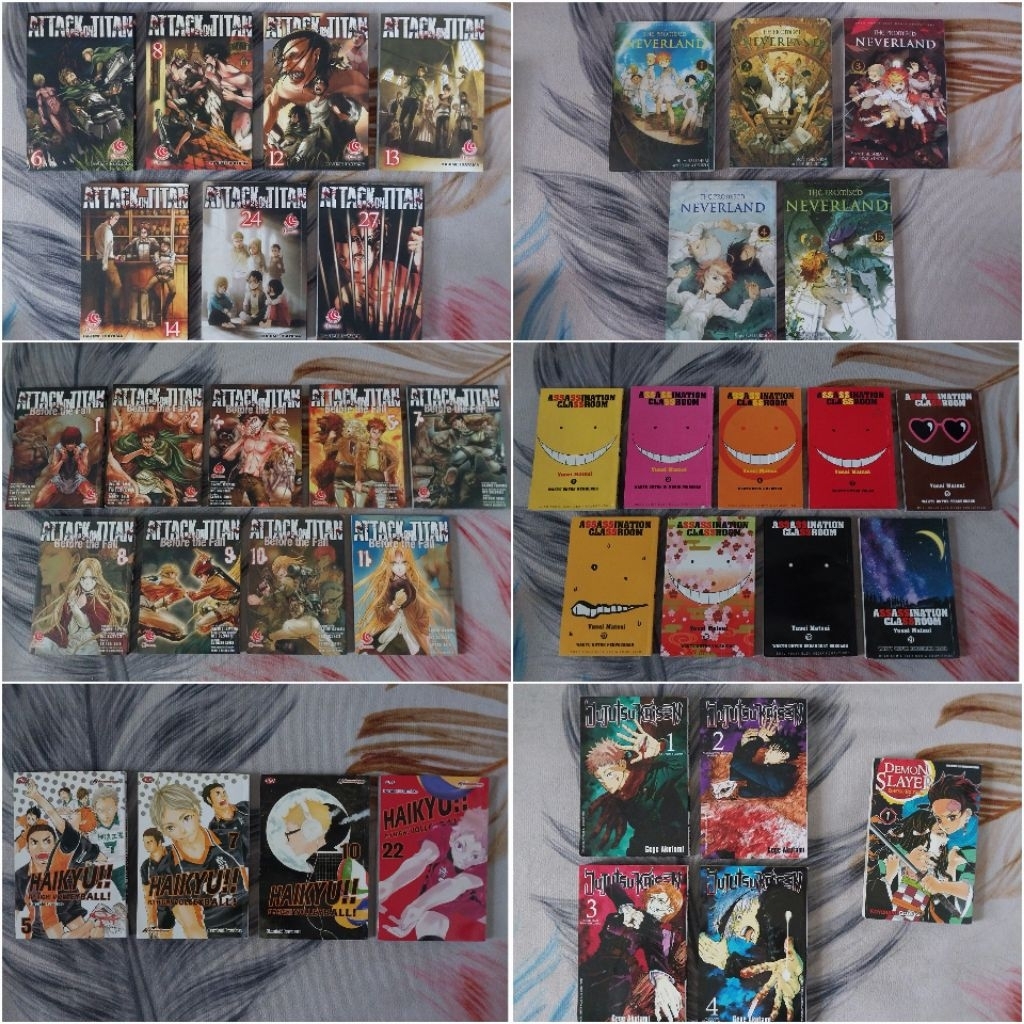 Jual [PRELOV3] Komik Manga Unsealed Murah Aot, JJK, KnY, Haikyuu, TPN ...