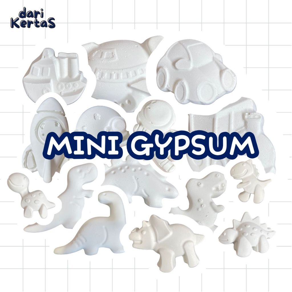 Jual patung lukis gypsum 1 pcs / mewarnai patung gipsum Series Mainan ...