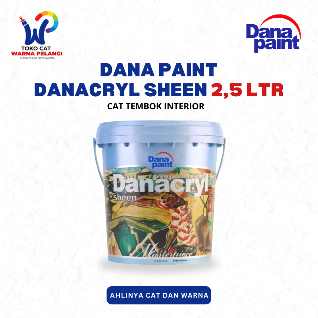 Jual Cat Tembok Interior DANACRYL SHEEN Dana Paint 2,5 Ltr | Shopee ...