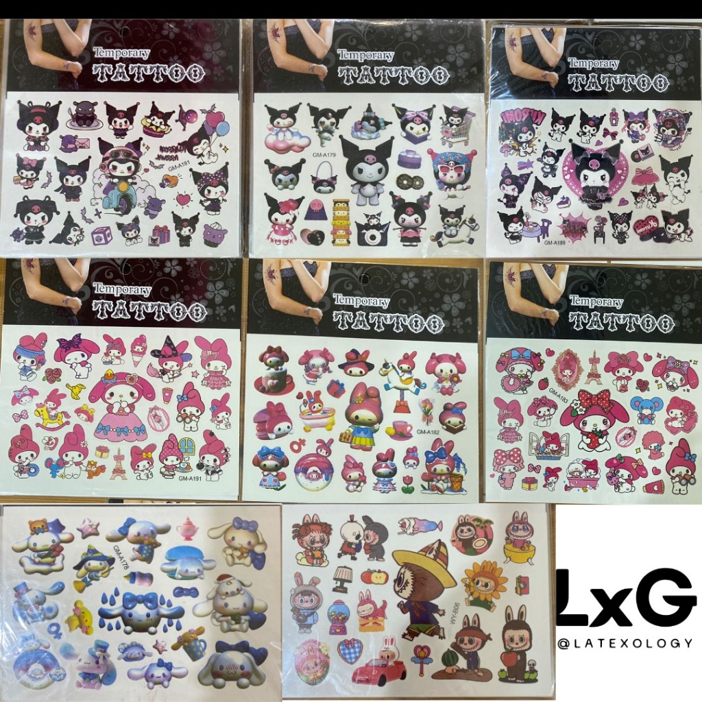 Jual Tato Temporer Stiker Wajah Pipi Glitter Anak Karakter. Temporary ...