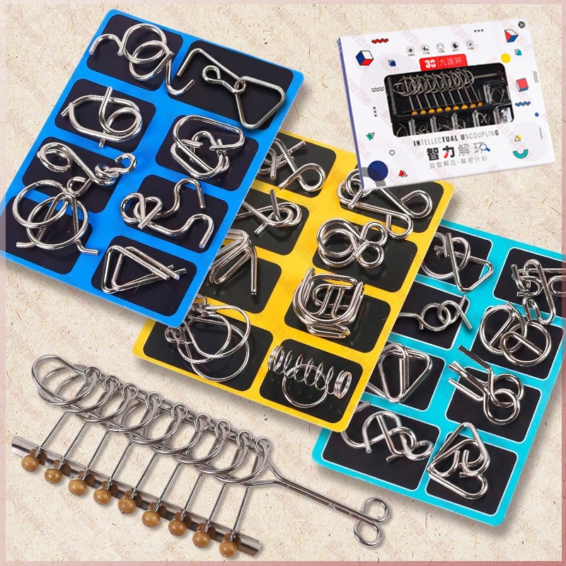 Jual Mainan puzzle dengan 8/25/30 set cincin besi yang bisa dilepas ...