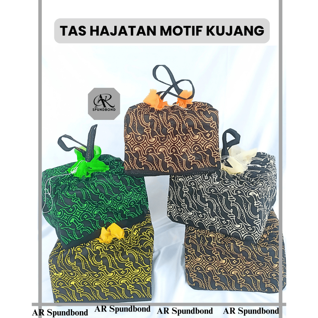 Jual (1 Lusin 12PCS) Tas Hajatan Spunbond Serut Motif Kujang | Tas ...
