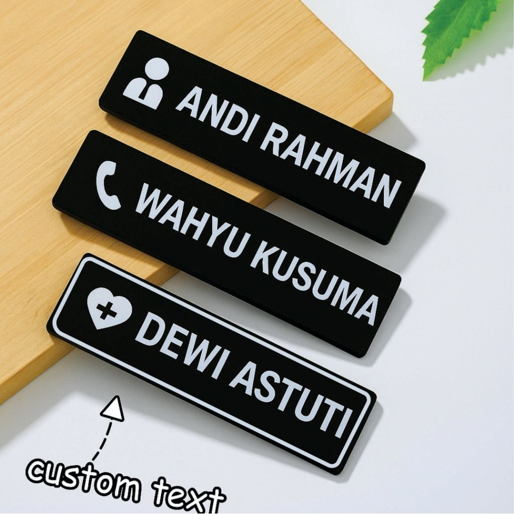 Jual Name tag/nama dada/nametag | Shopee Indonesia