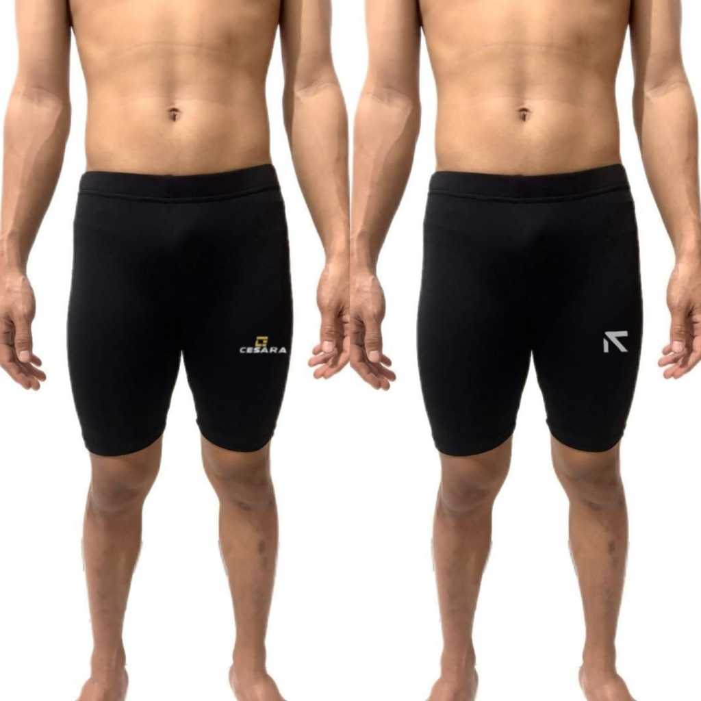 Jual Legging Pendek Pria Leggings Sport Base Layer Short Pants Celana ...