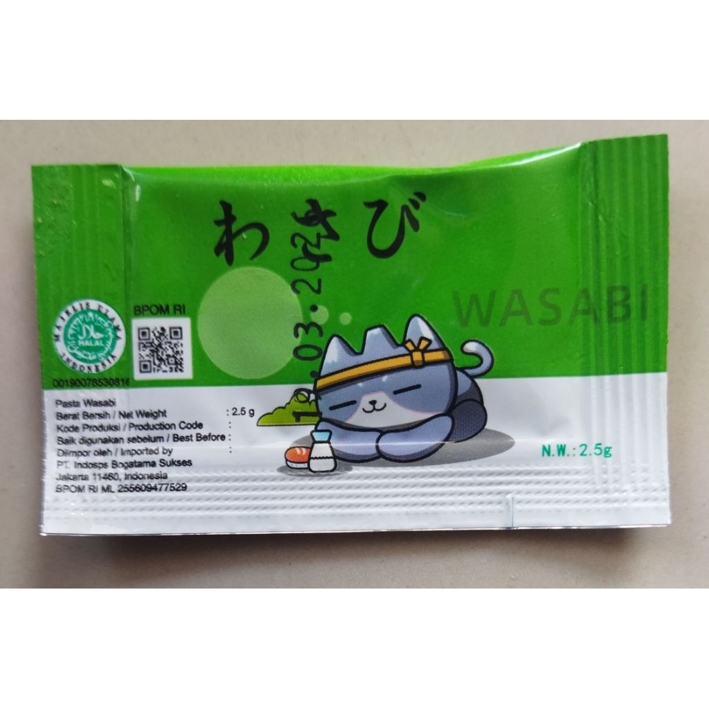 Jual WASABI SACHET 2.5 GRAM MERK YUANYUAN HALAL MUI | Shopee Indonesia