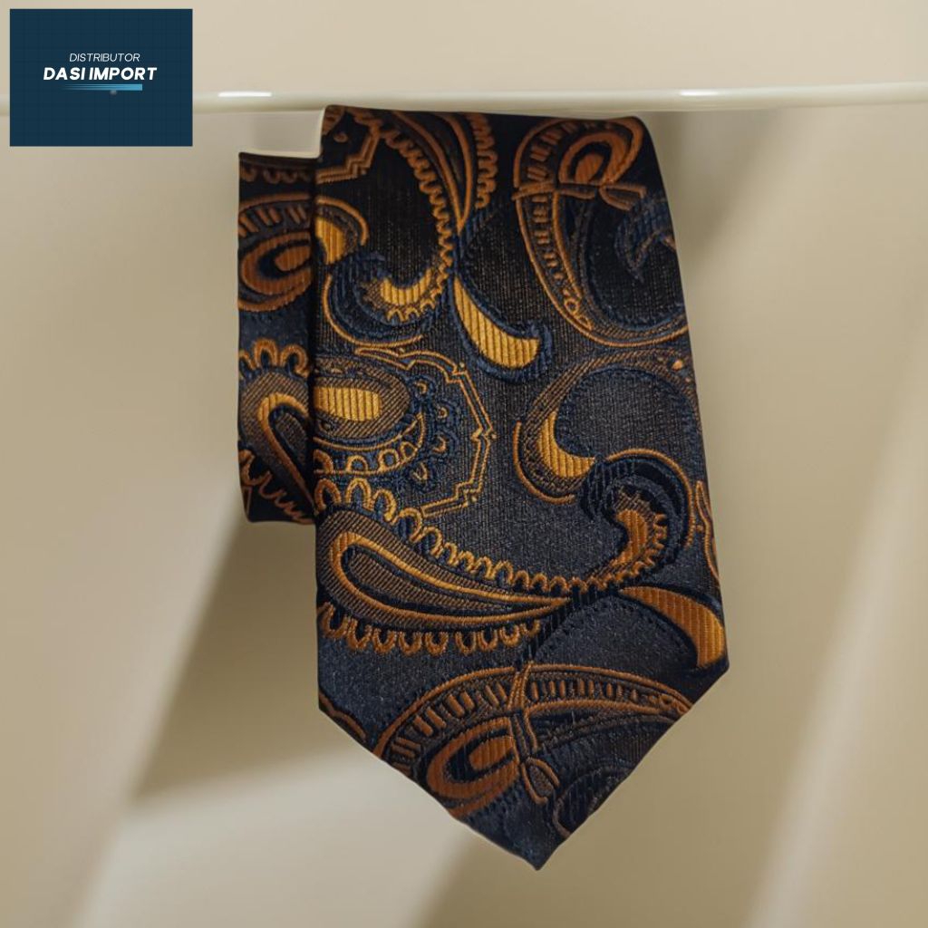 Jual Dasi Pria Dasi Panjang Dasi Pria Motif Batik Gold merah Hitam 3 ...