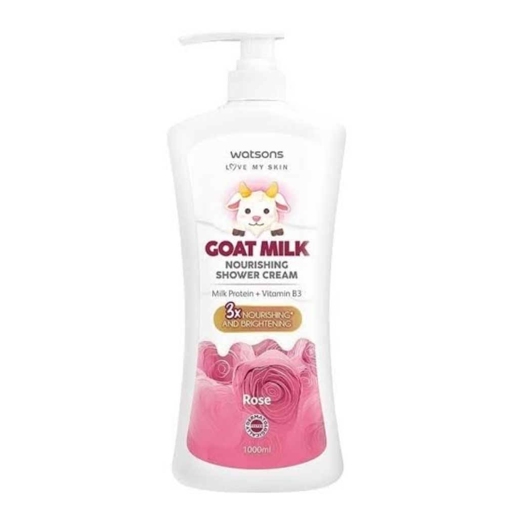 Jual Watsons Goat Milk Nourishing Rose Shower Cream 1Liter / 1000ml ...