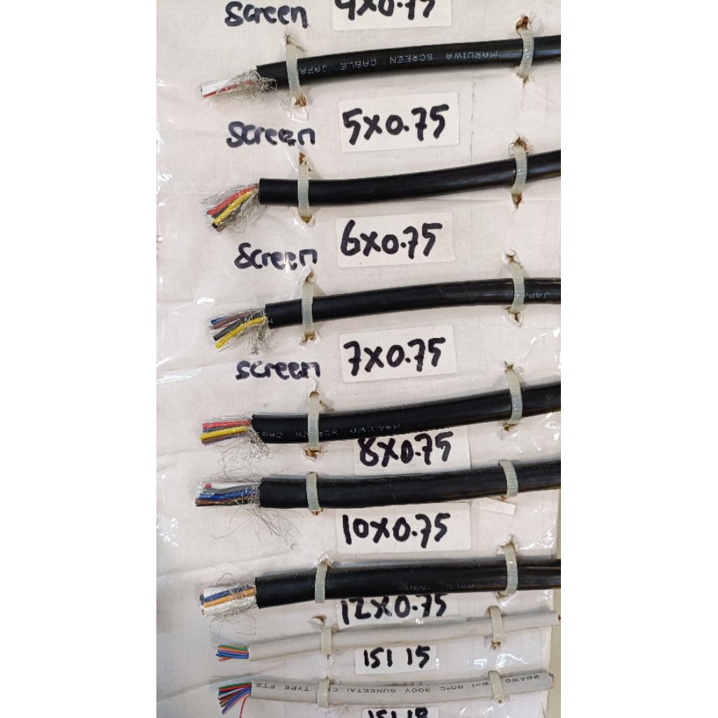 Jual Kabel Screen Maruiwa isi 8 ukuran 8x0.75 per meter | Shopee Indonesia