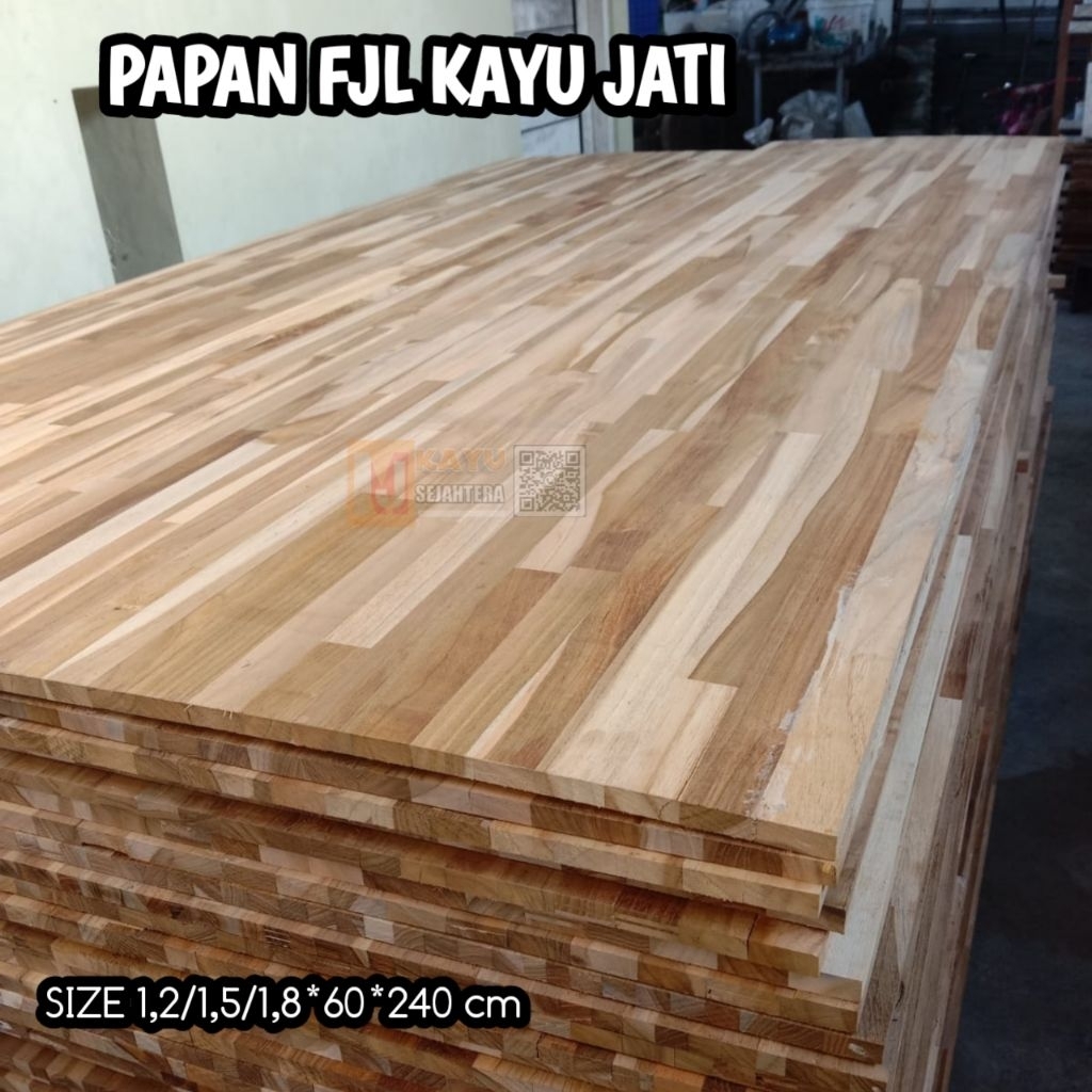 Jual Papan Laminasi FJL Kayu Jati Perhutani Top Table 60x240 cm ...