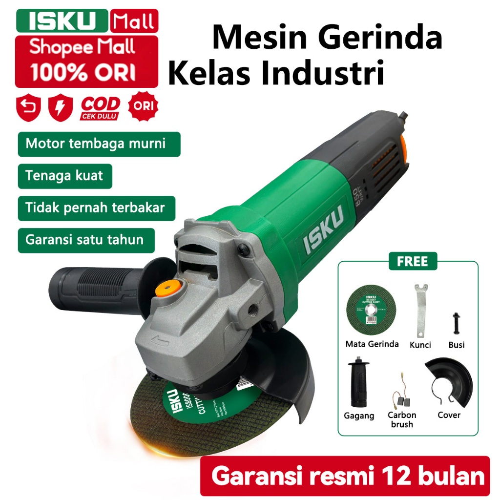 Jual ISKU Mesin Gerinda Tangan 500W Dan 800w Angle Grinder ...