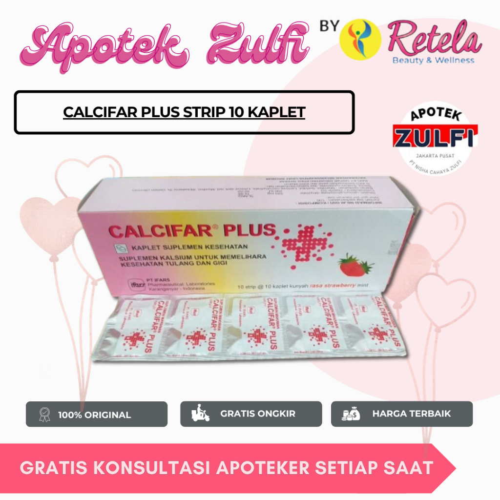 Jual Calcifar Plus Strip 10 Kaplet | Shopee Indonesia