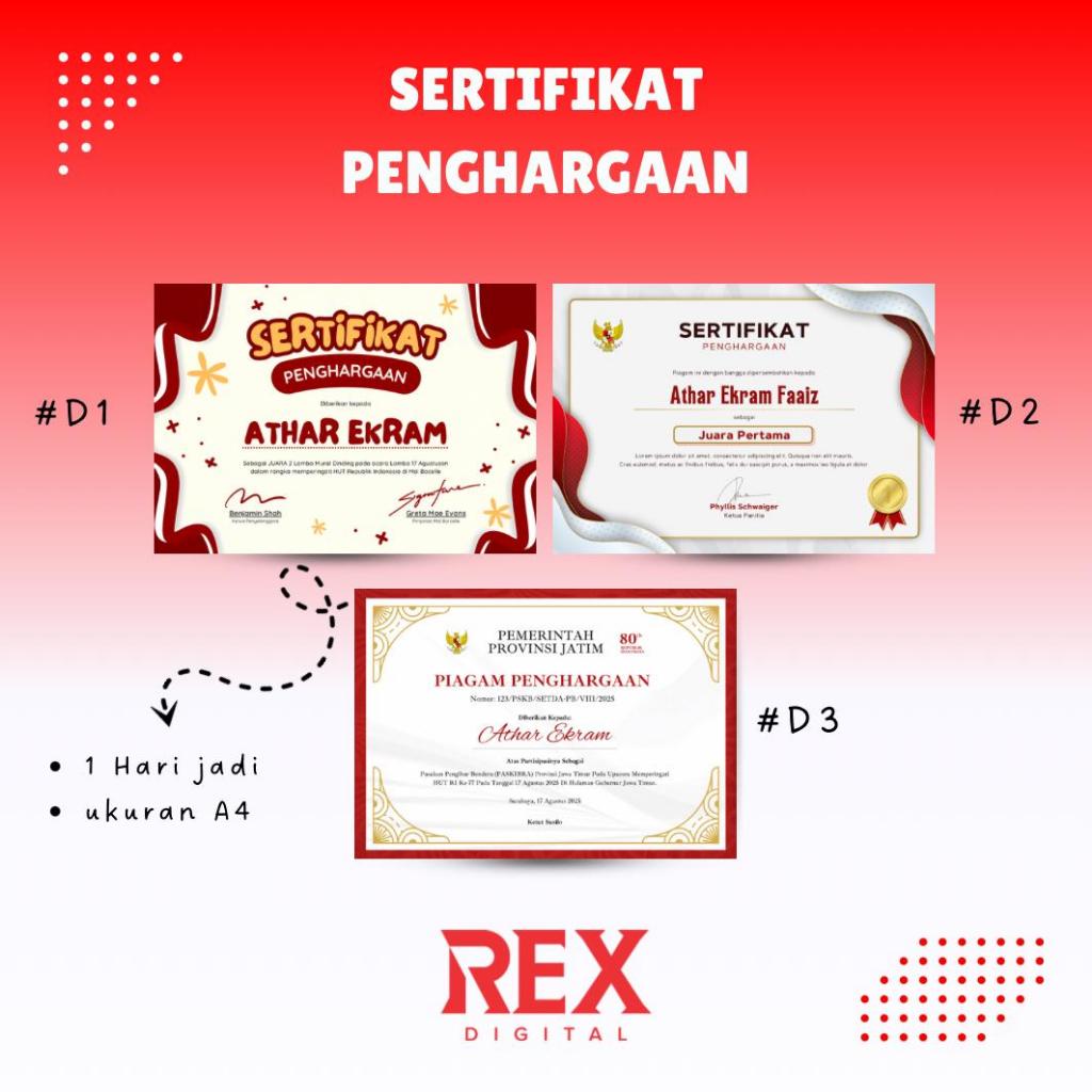 Jual Cetak Sertifikat kertas ART PAPER Ukuran a4 / Print Sertifikat ...