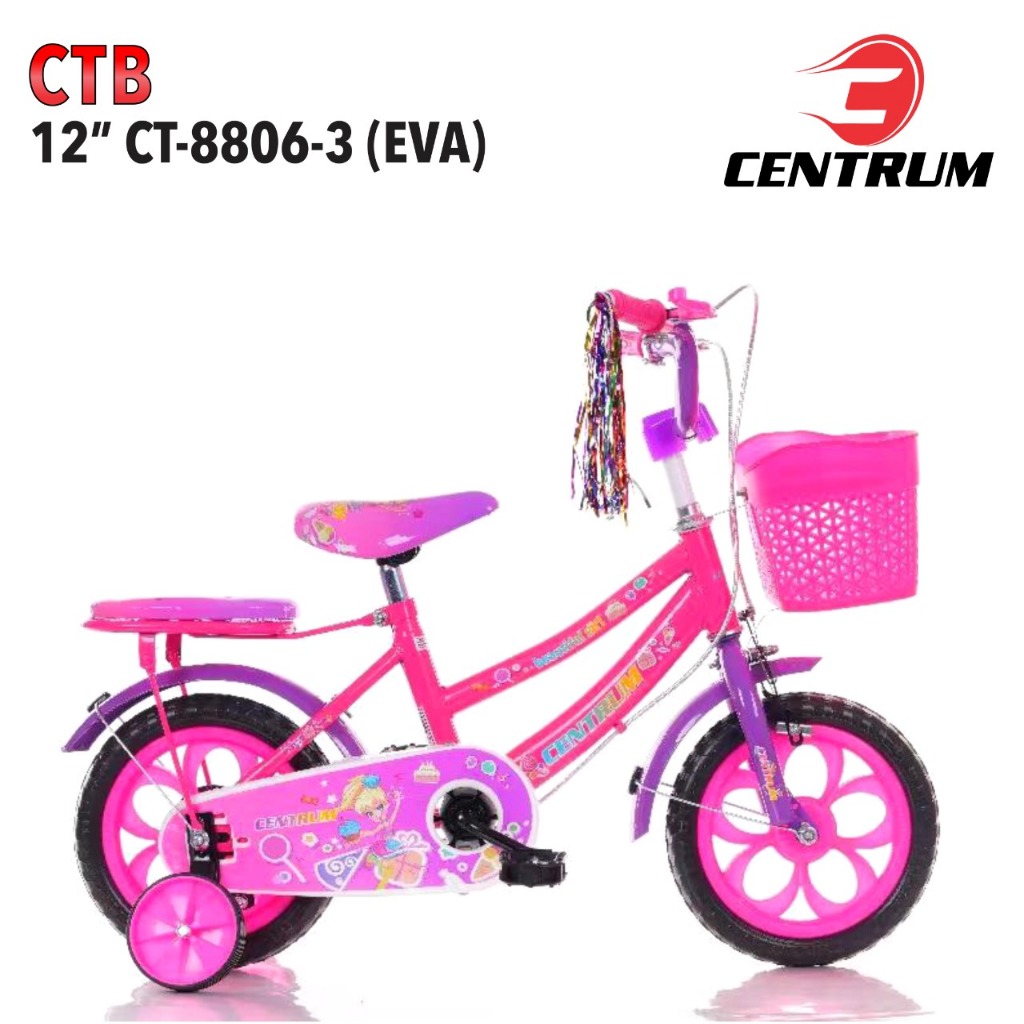 Jual Sepeda Anak Keranjang Mini Cewe Perempuan Ukuran 12 inch Ban Eva ...