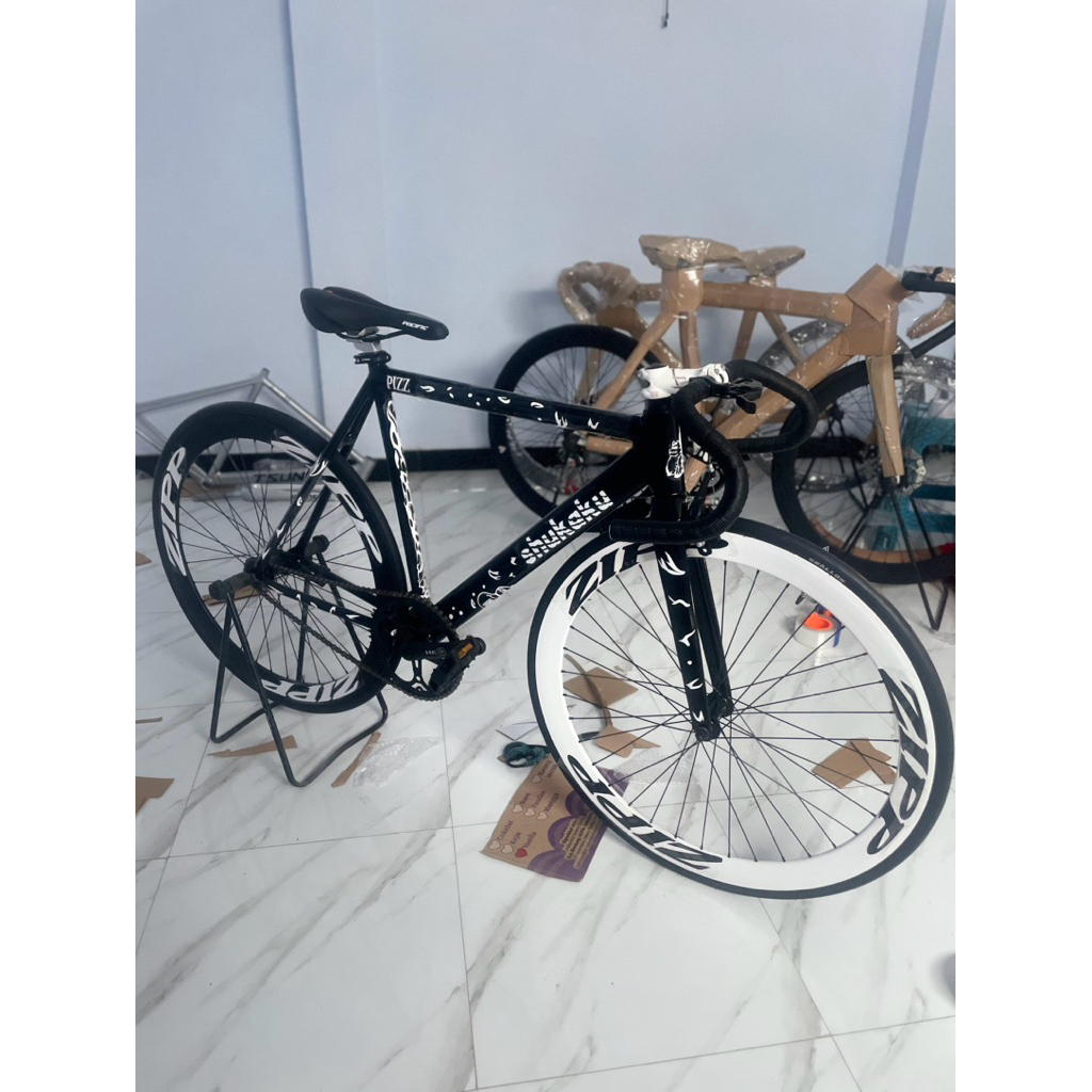 Jual sepeda fixie Shukaku velg depan putih | Shopee Indonesia