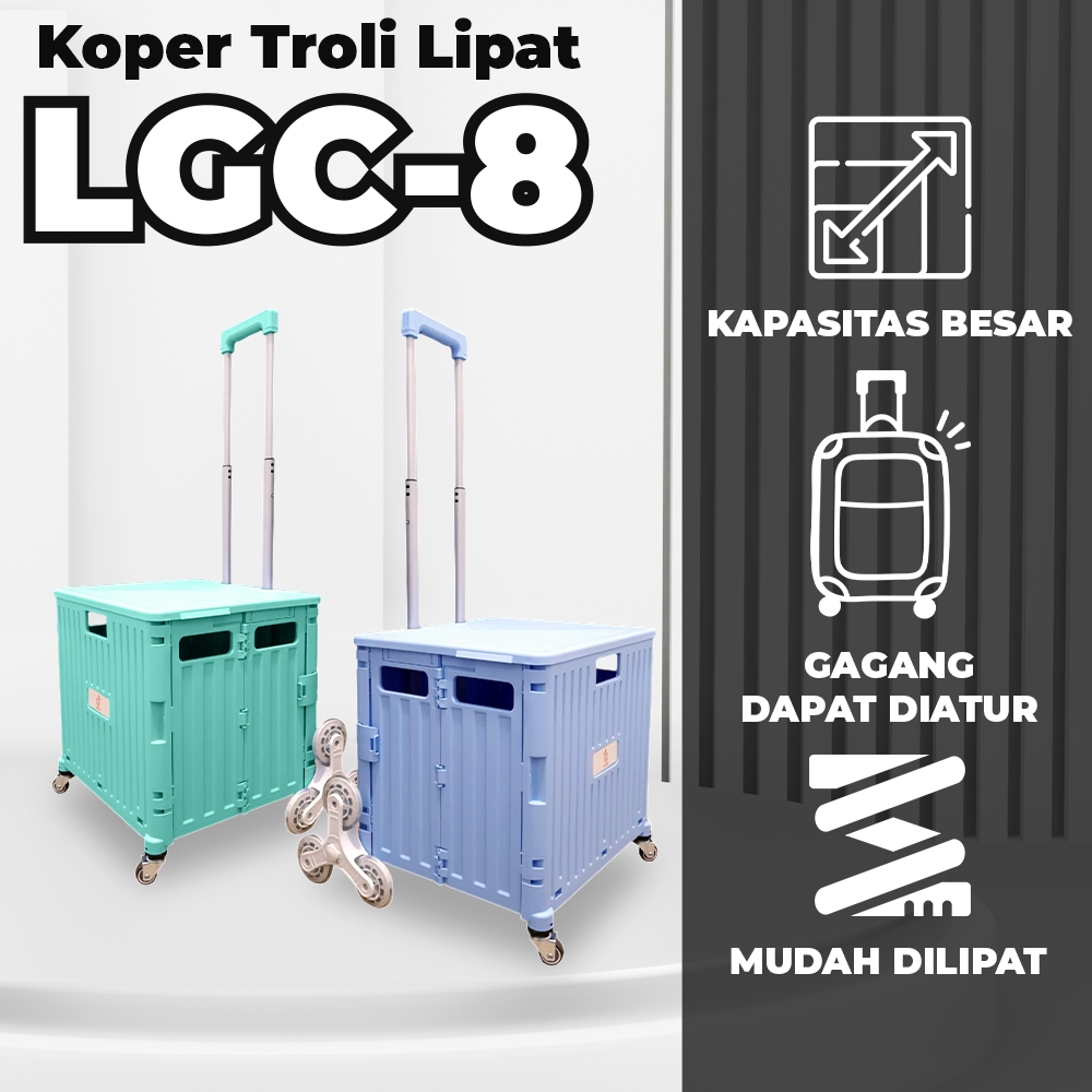 Jual Trolli Belanja Portable / Troli Lipat Folded Keranjang Trolley Pet ...