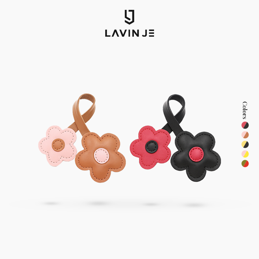 Jual LAVIN JE Bag Charm Flower Gantungan Tas Bunga Gantungan Tas Cantik ...