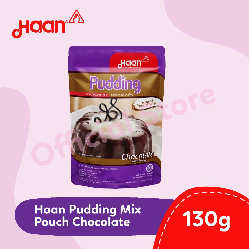 Jual HAAN PUDDING CHOCOLATE 130gr - BAKING PREMIX FLOUR | Shopee Indonesia