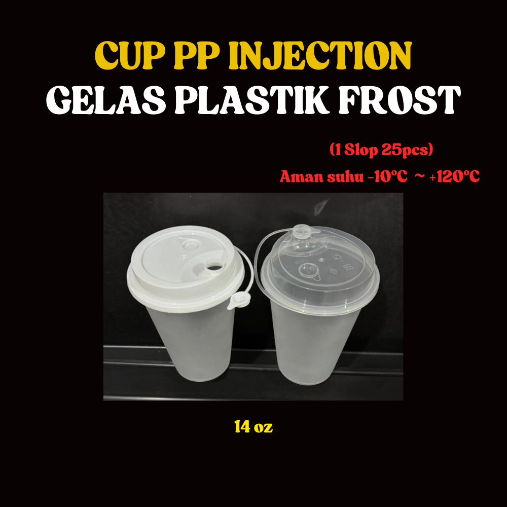 Jual FROST Gelas Plastik Plastic type dove/velvet Cup PP | Shopee Indonesia