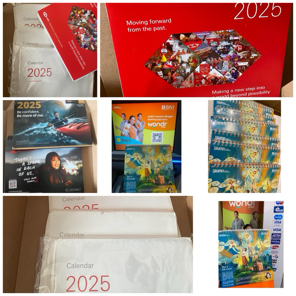 Jual Kalender Bank HSBC Kalender Bank BNI 2025 (Never used) | Shopee ...
