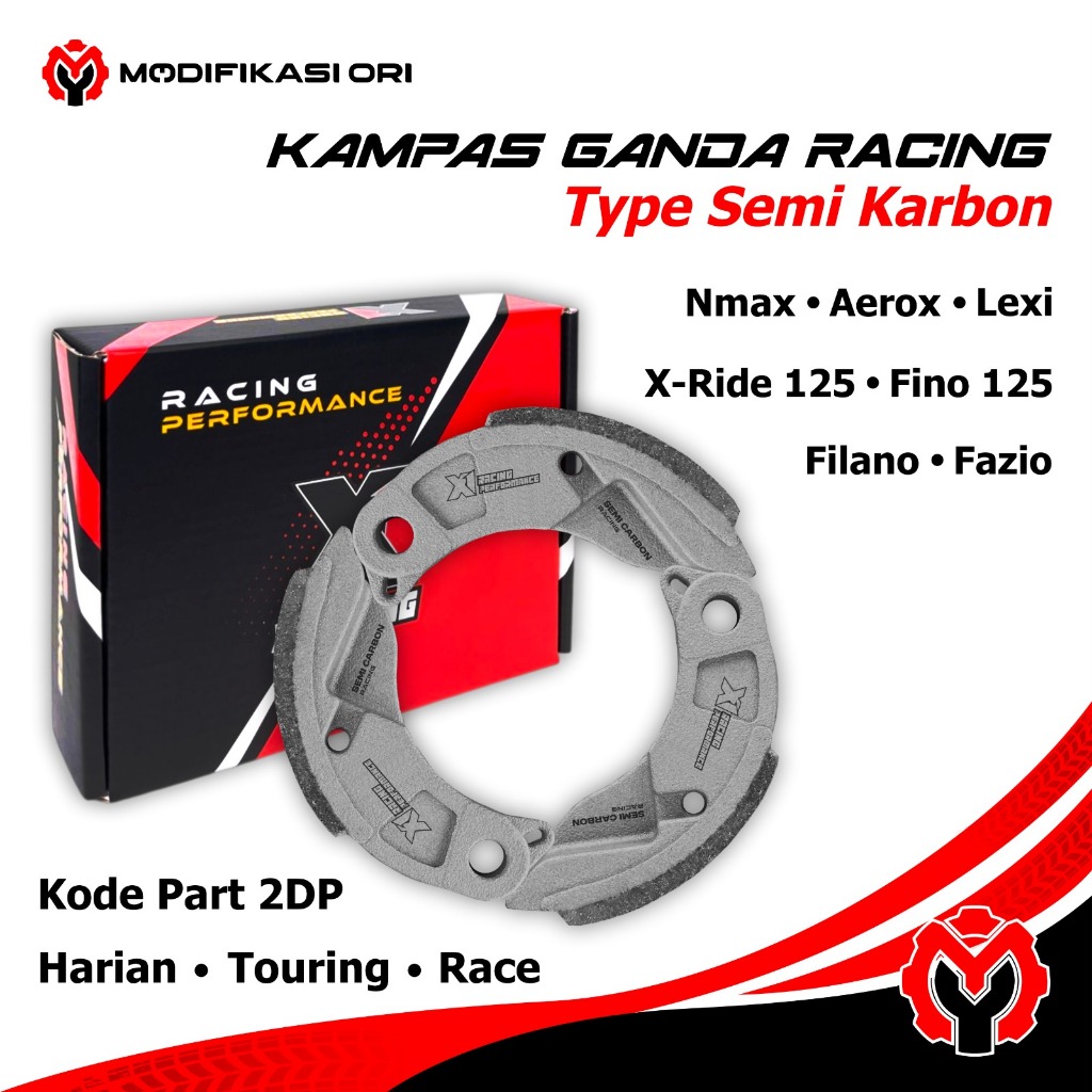 Jual 2DP Kampas Ganda Semi Karbon Nmax Vario PCX Kampas Ganda NMAX-PNP ...
