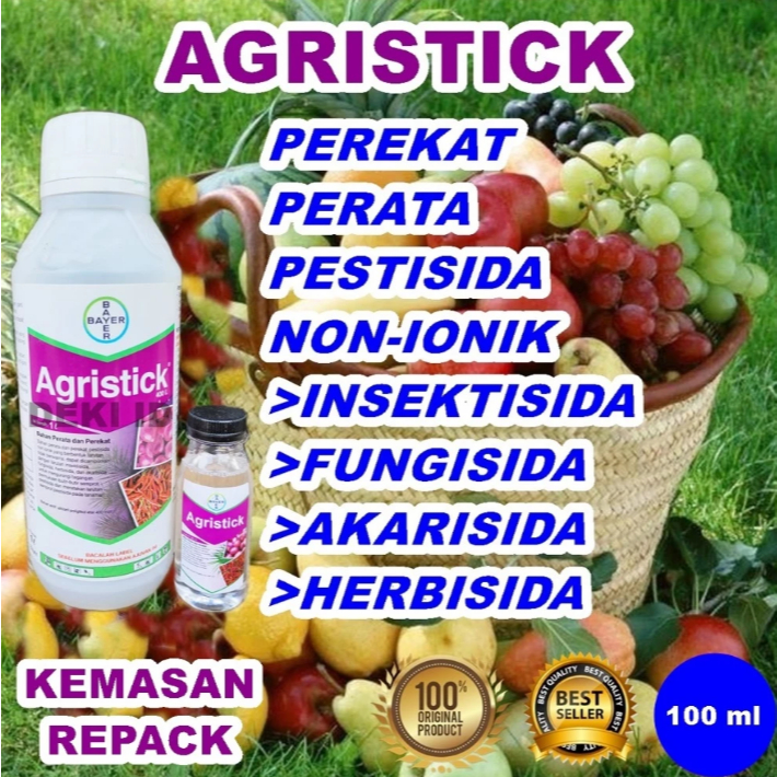 Jual Agristick 400 L 100 ml Repack Perekat Pestisida Perata Insektisida ...