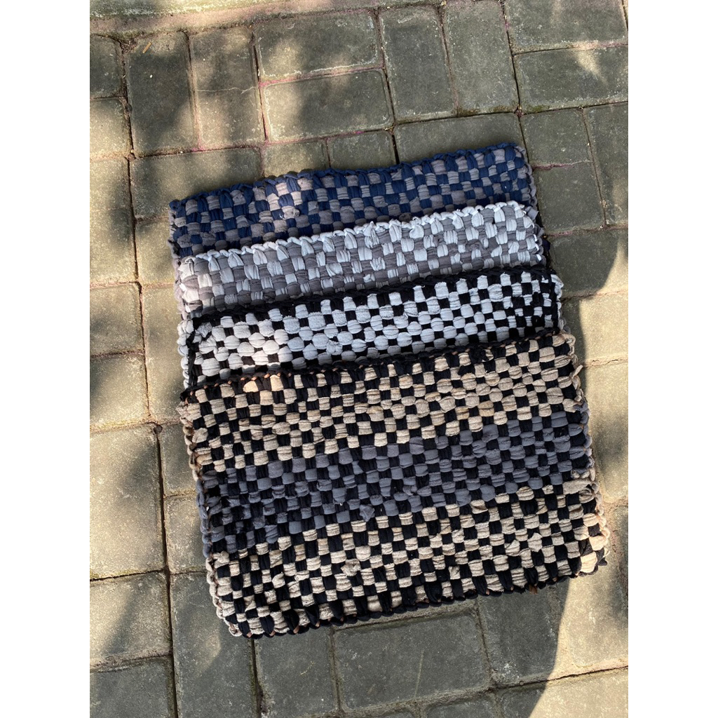 Jual COD PROMO KESET ANYAM 3 PCS ANTI SLIP TEBAL | Shopee Indonesia