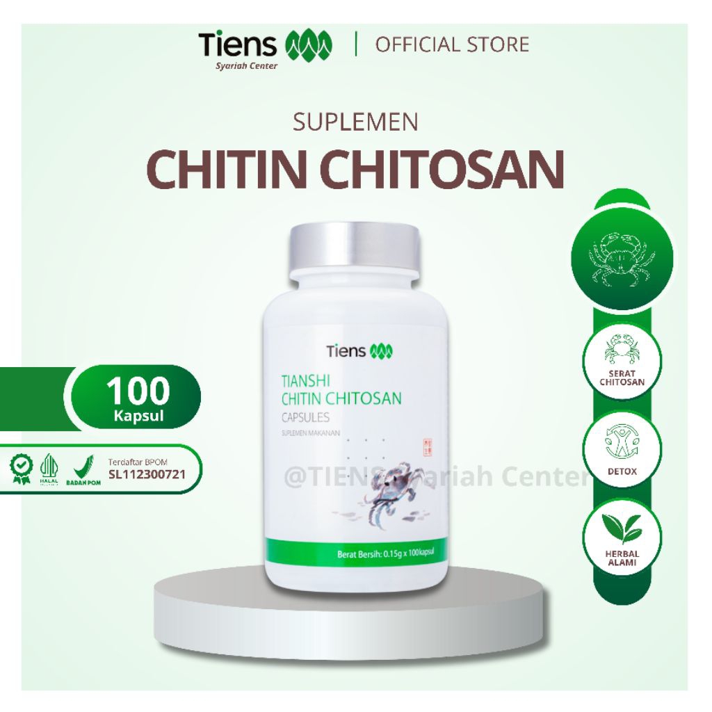 Jual CHITIN CHITOSAN CAPSULES TIENS Suplemen Nutrisi 100% Original ...