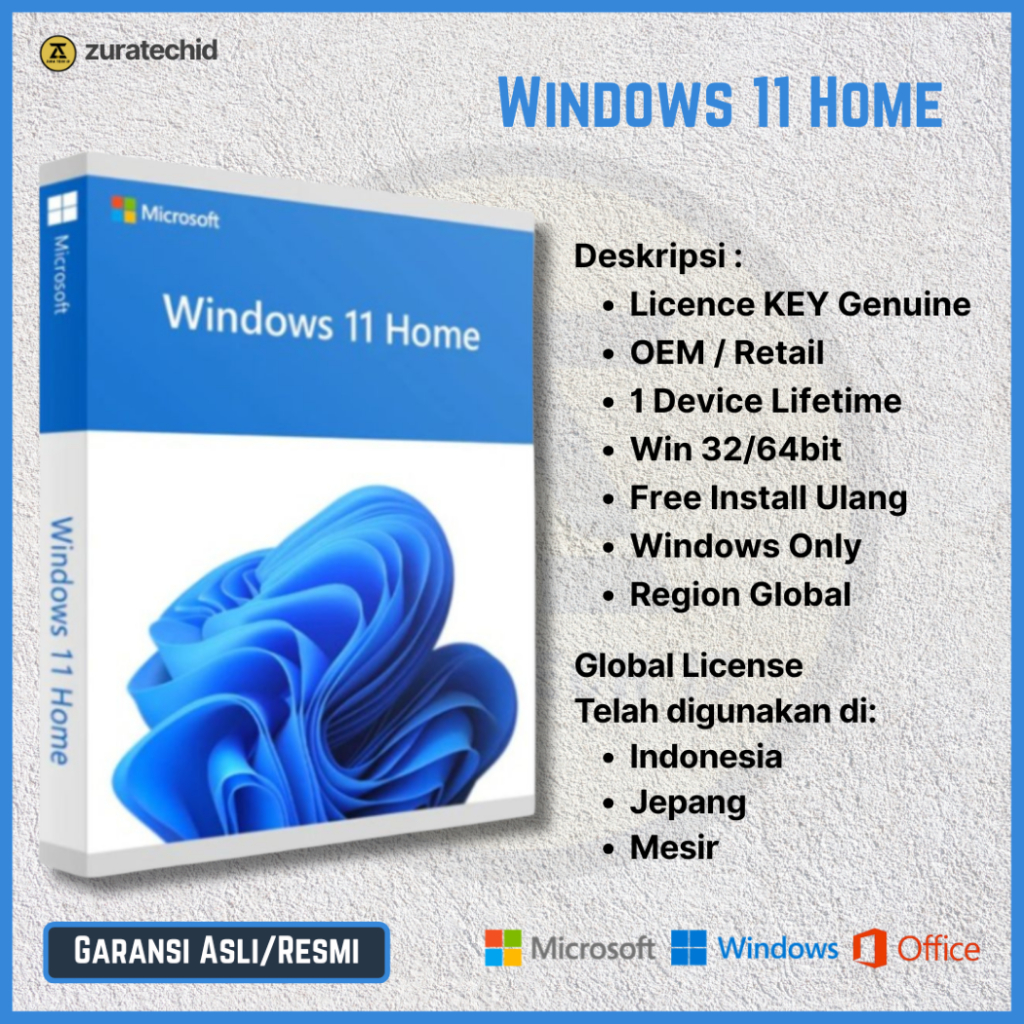 Jual Microsoft Windows 11 Home Original Digital Licence Key Lifetime ...