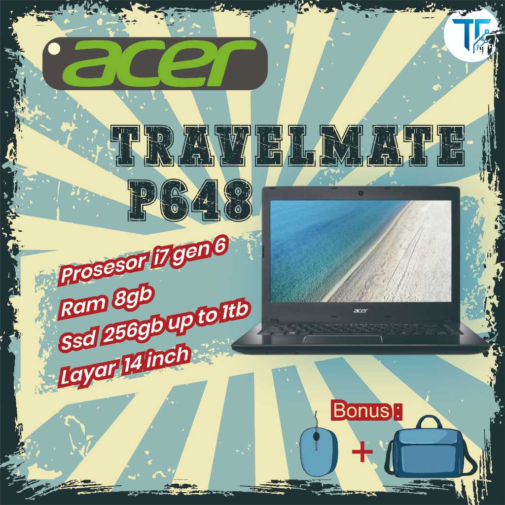 Jual Laptop Acer Travelmate P648/ i7 gen 6, 8/256gb | Shopee Indonesia