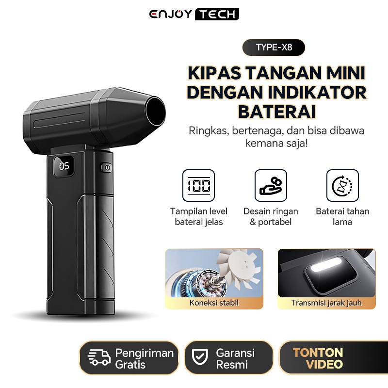 Jual Handheld fan High Speed Power Fan 100,000 RPM Geared Drive Fan ...