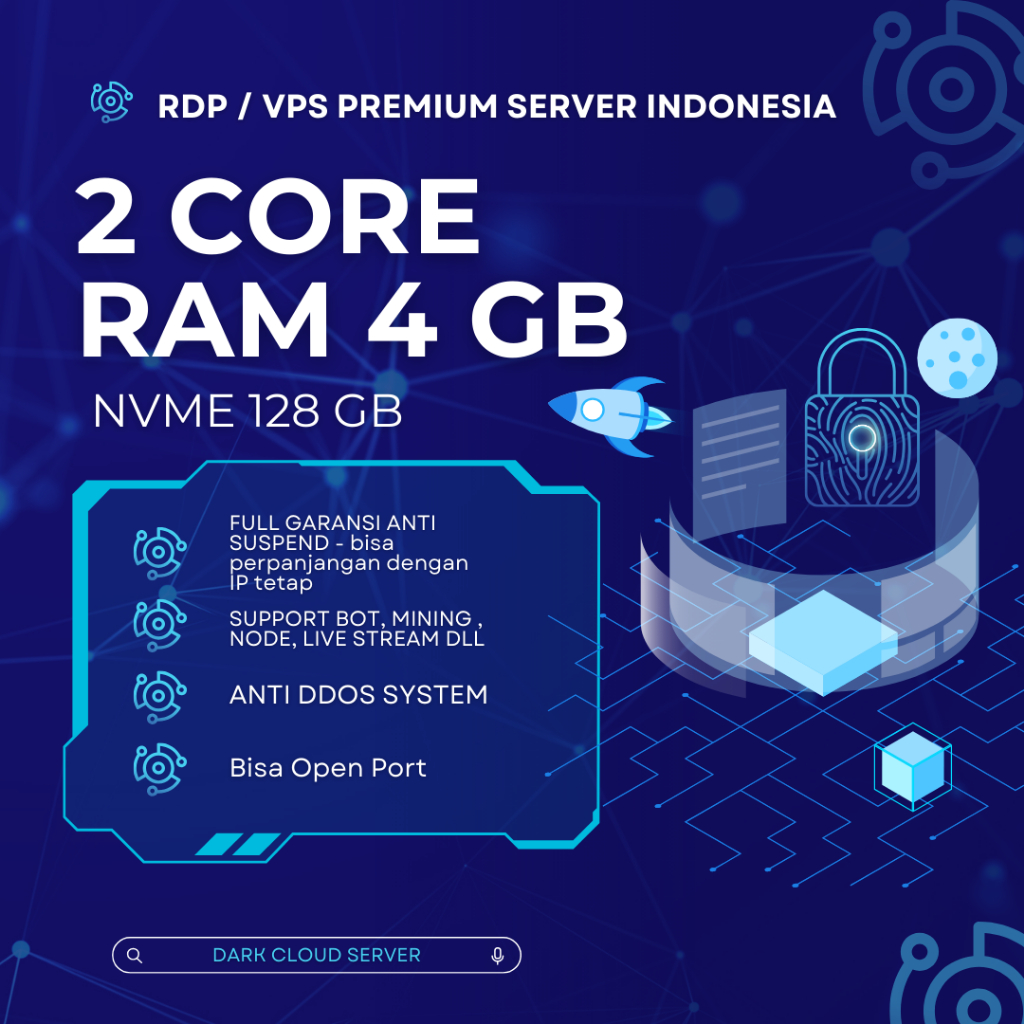 Jual RDP / VPS Ram 4GB 2 Core / 2 VCPU Ram 4 GB Bulanan Mingguan Harian ...